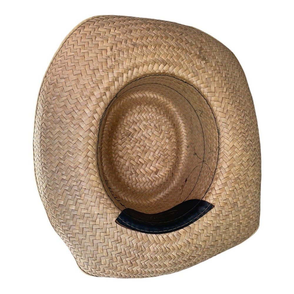 Vtg Straw Hat W Badges Patches Boy Scouts America Bsa… - Gem